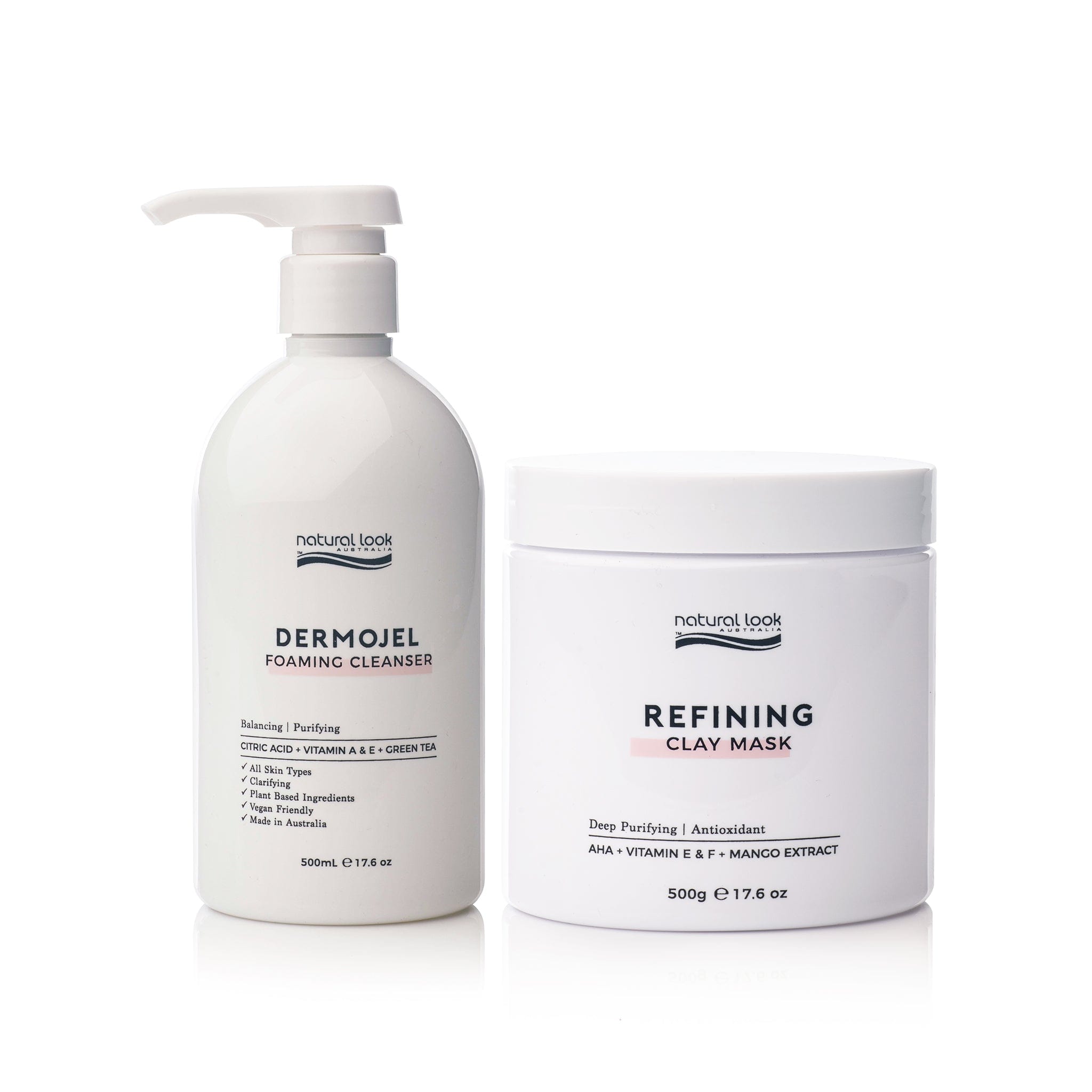 Dermojel & Refining Clay Mask - Pore Refining Duo – Natural Look Australia